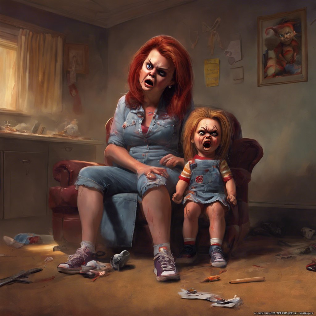Chuckys Daughter Glenda hears people saying Fanart