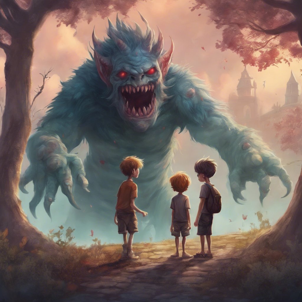 a monster boy meets a blind Fanart