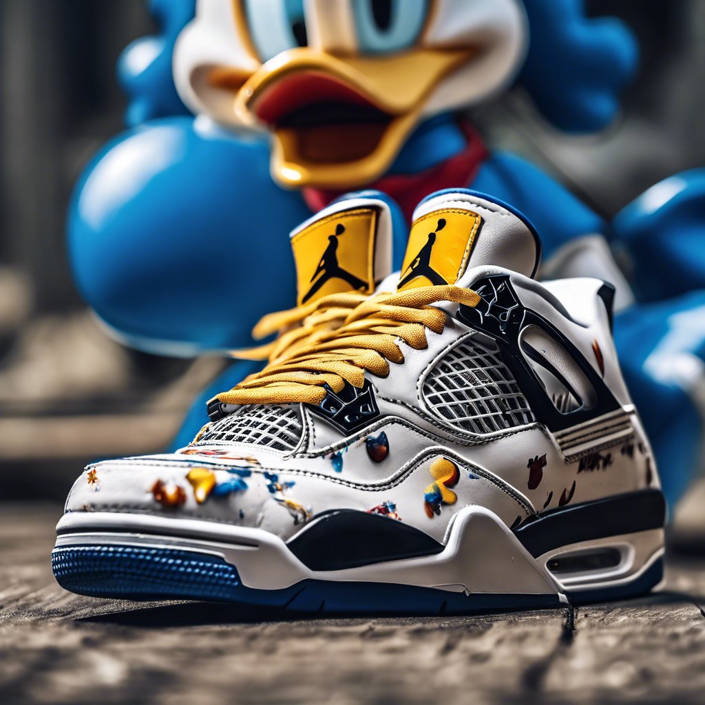 Jordan 4s being worn by Donald | Fanart