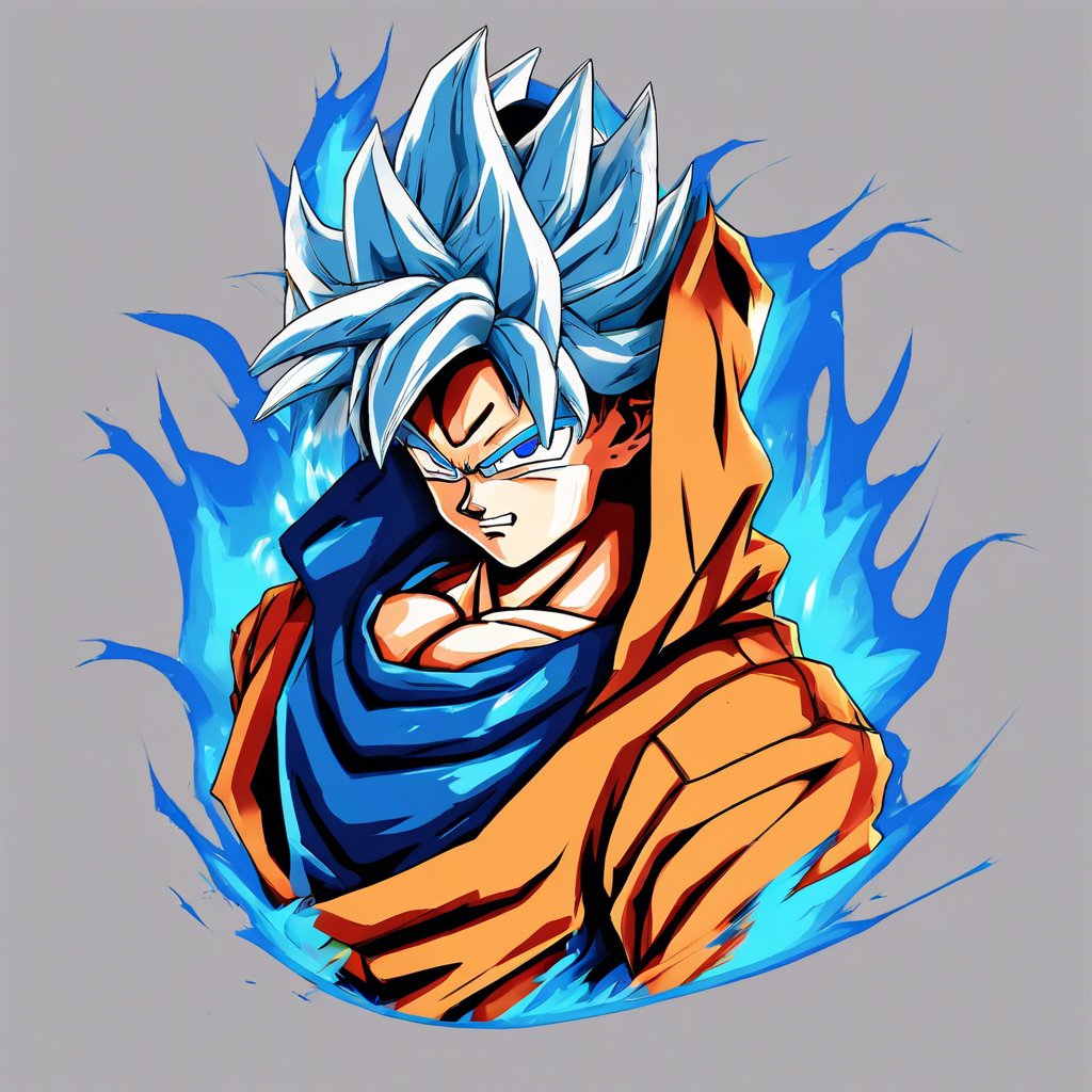 Super Saiyan Goku wearing a hoodie, Fanart