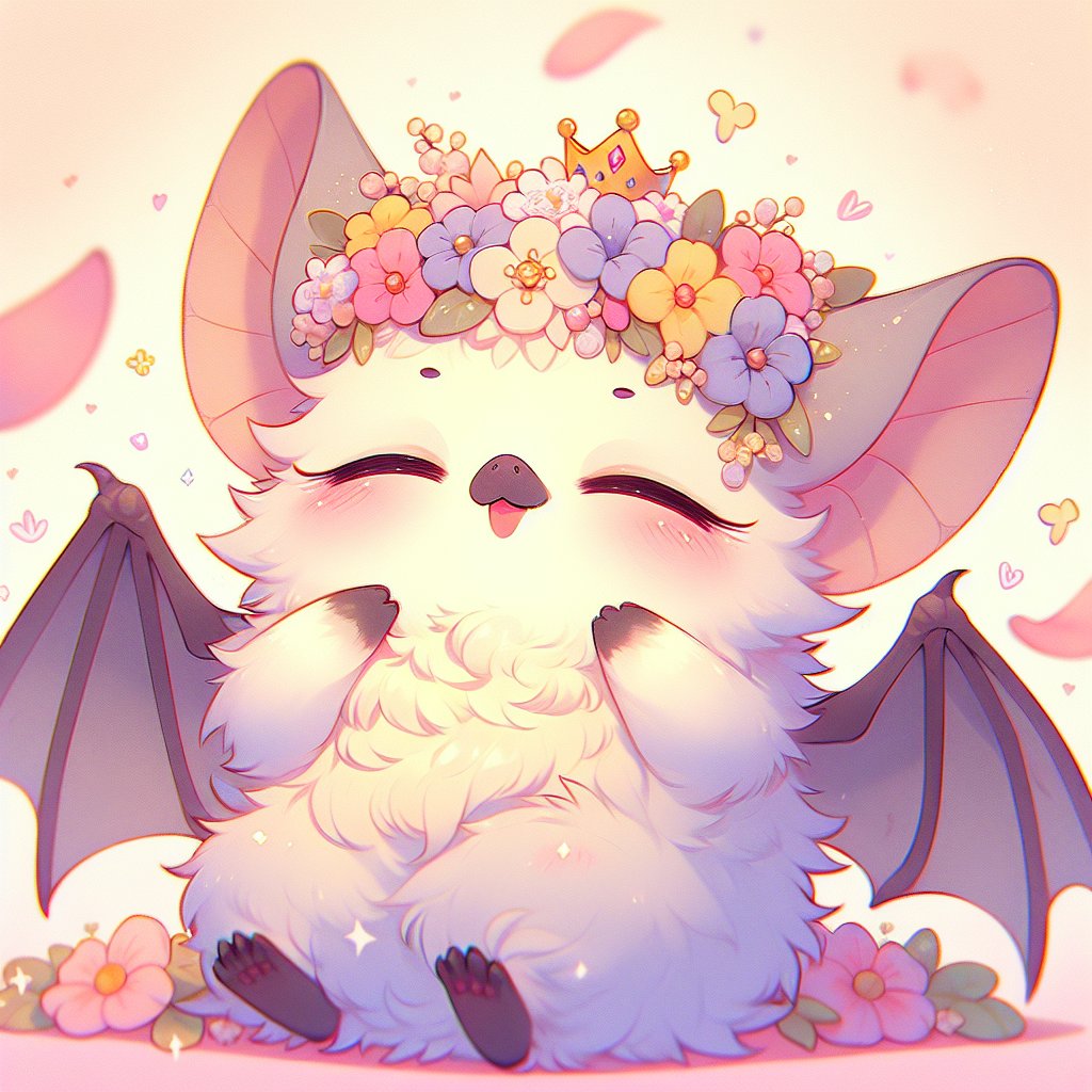 Cute fluffy white and pastel yellow Fanart