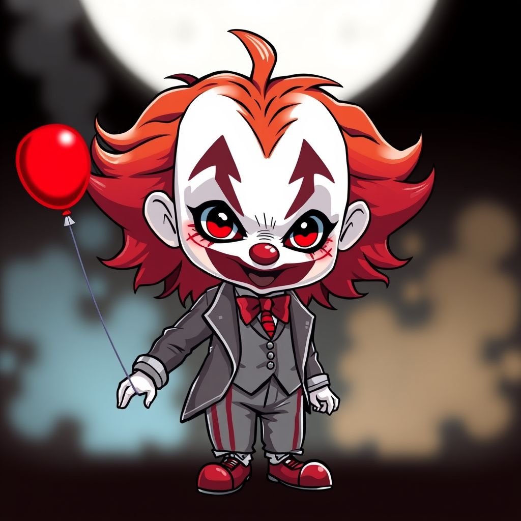 Red haired clown with a suit | Fanart