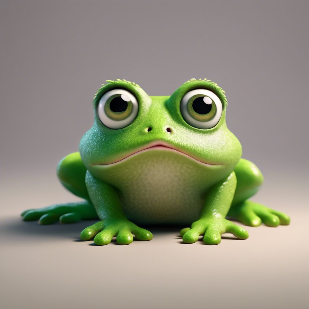 Super cute, enthusiastic green frog Fanart