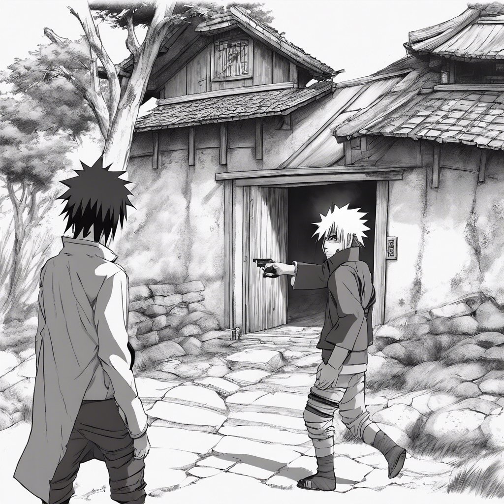 Sasunaru Sasuke saw a strange man Fanart