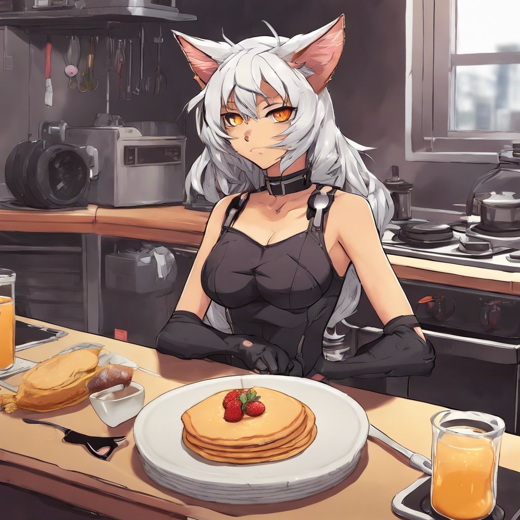Pancake cat woman | Fanart