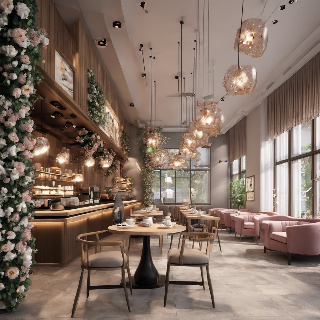 Floral interior coffee shop Fanart
