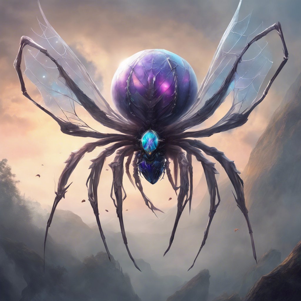 Flying Spider with wings wearing shoes Fanart