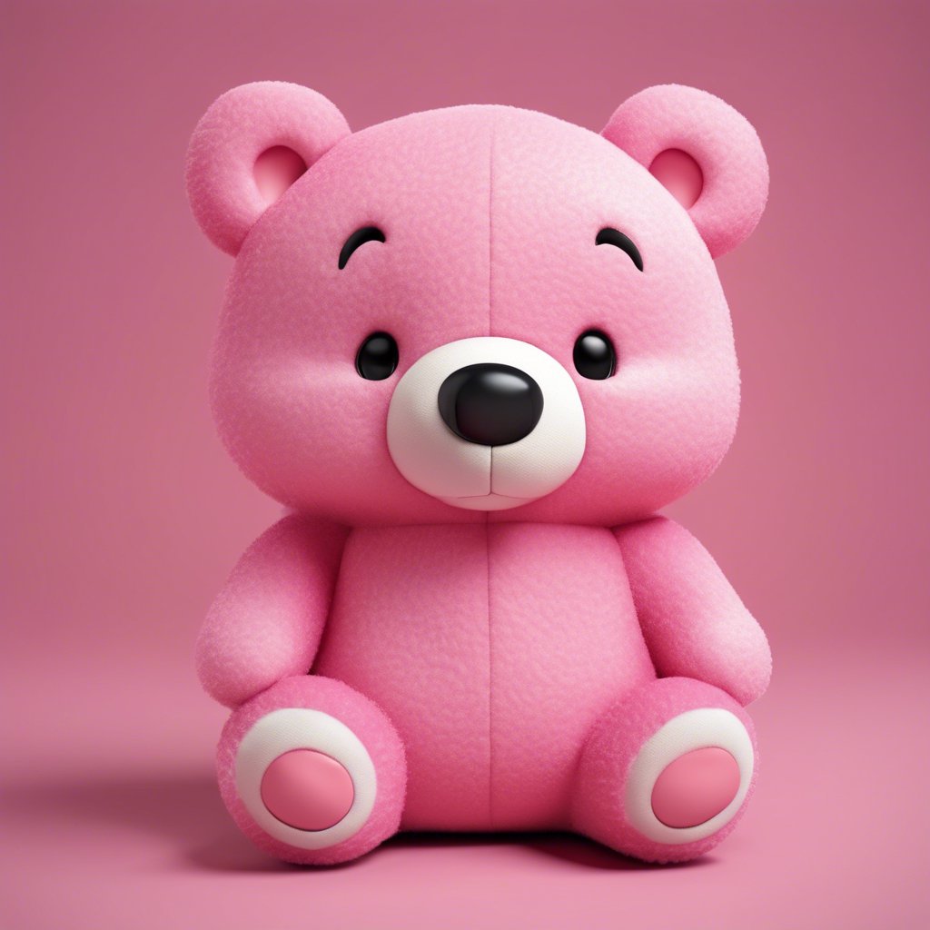 Pink cute baby bear Fanart