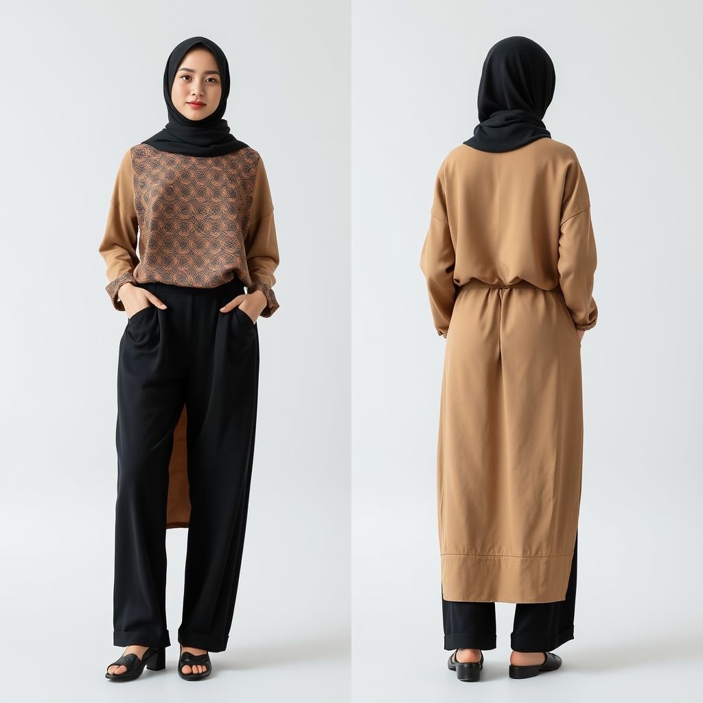 Muslimah casual wear Baggy style | Fanart
