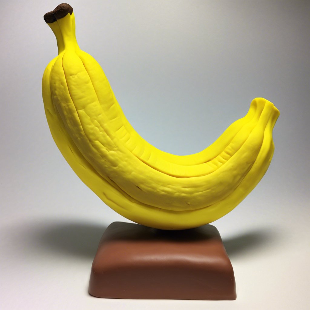 Clay banana sculpture | Fanart
