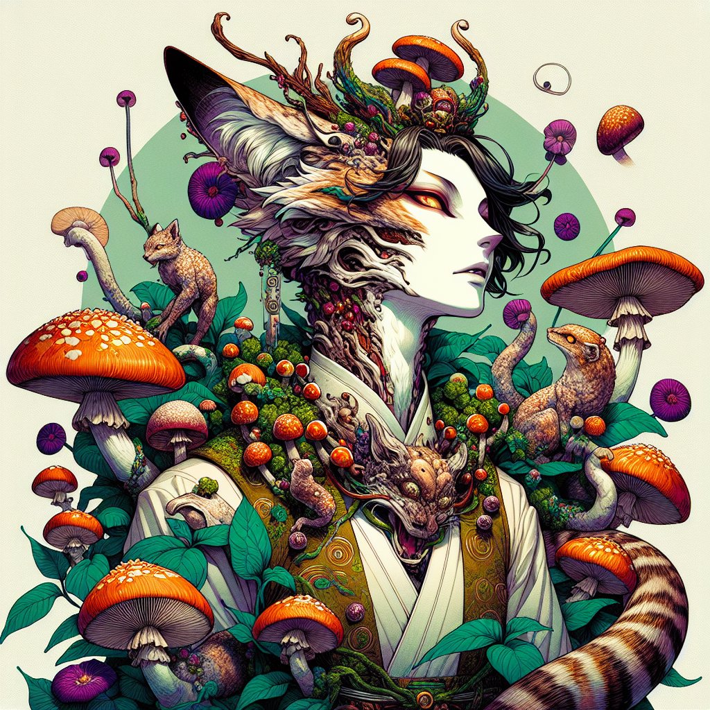 Provocative, anthropomorphic vixen with mutated poison Fanart