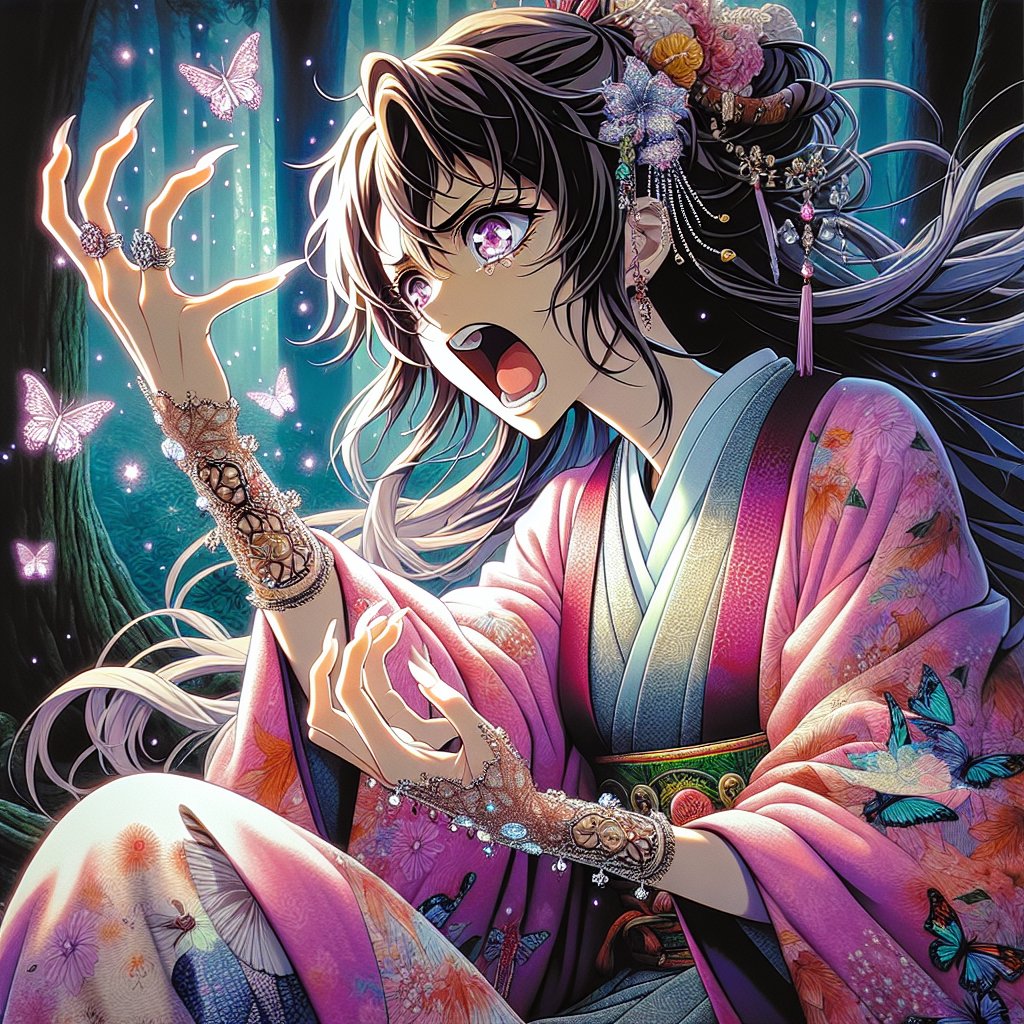 Anime Girl Screaming: Anime girl drawn Fanart