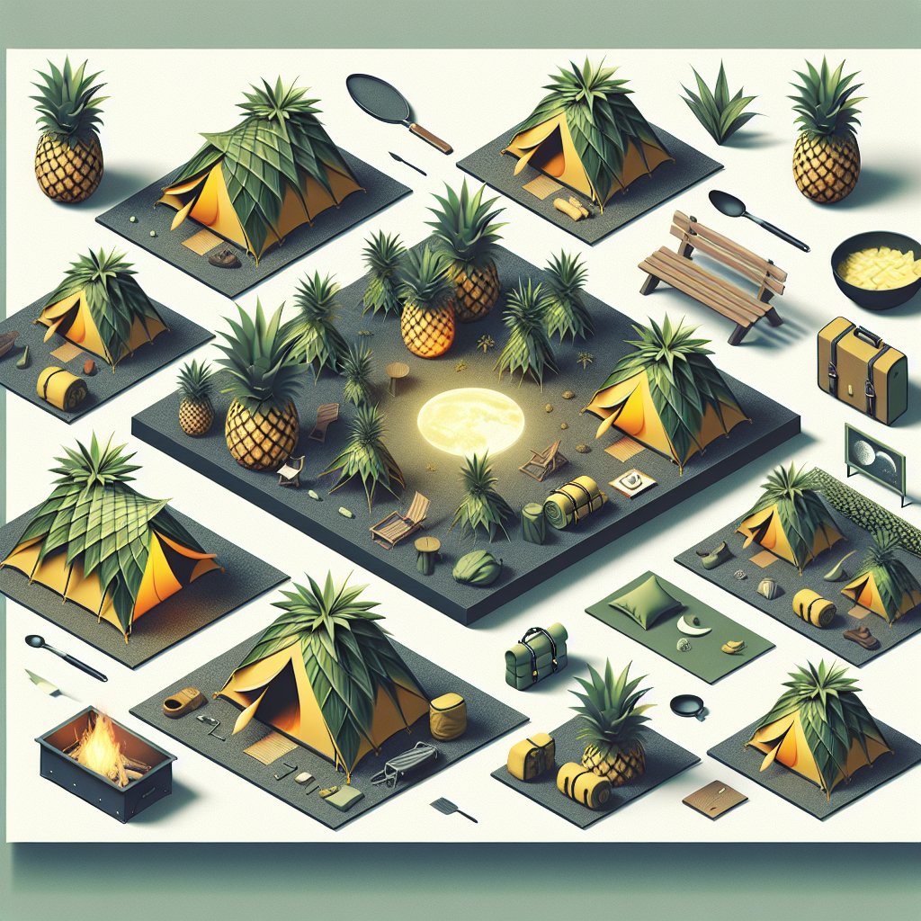 Pineapple leaf tents Fanart