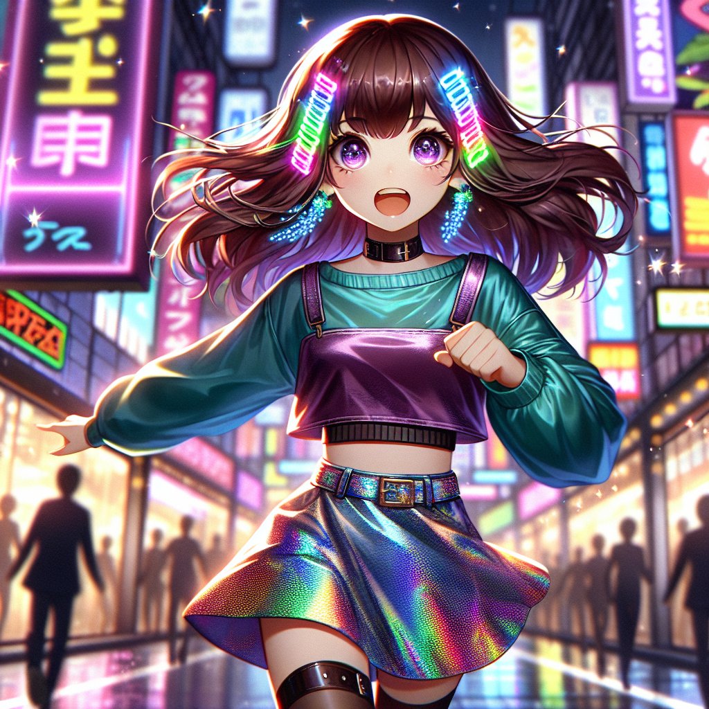 Anime Girl Running Gif: Visualize an | Fanart