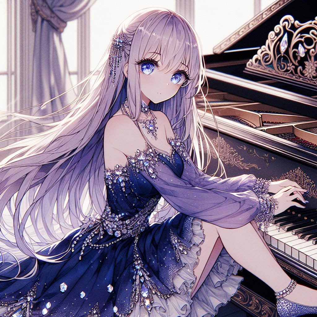 Anime Girl Thinking: Anime girl drawn | Fanart