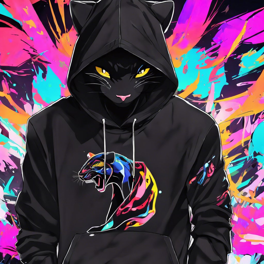 Panther anime pfp black hoodie | Fanart