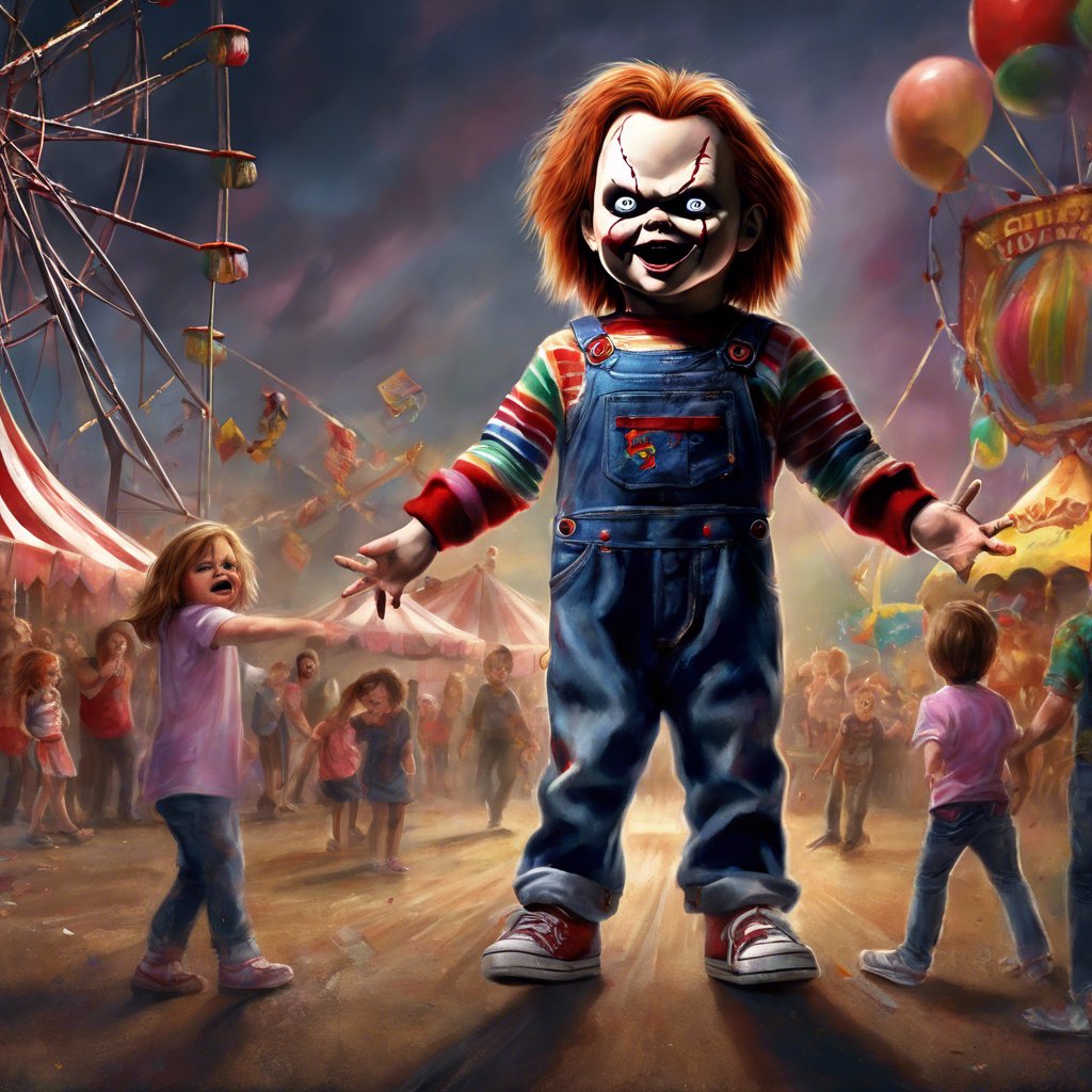 Chucky has makeup on him Chucky’s Fanart
