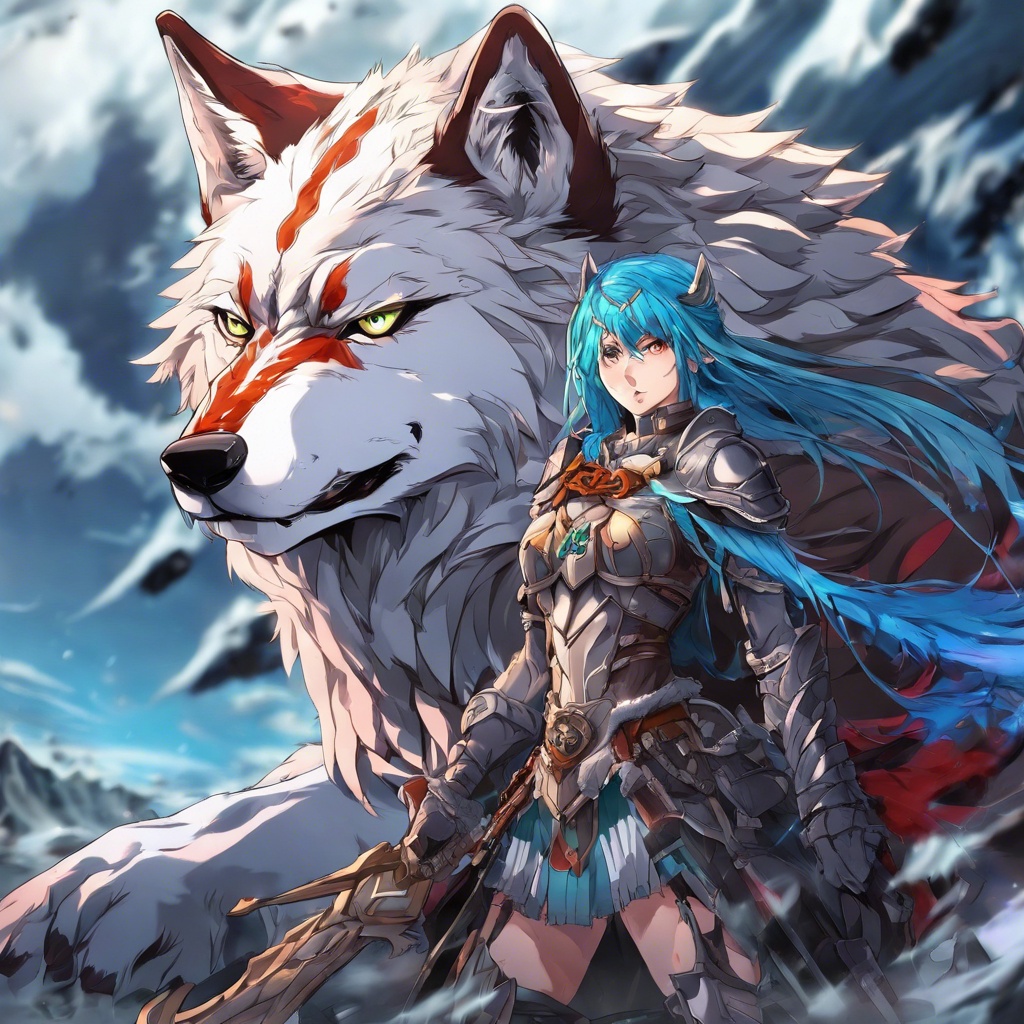 Female warrior wolf from the north Fanart