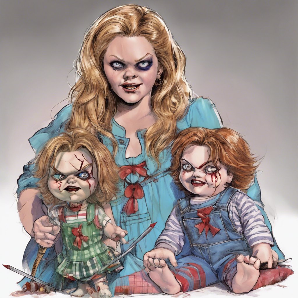 Chucky and Tiffany’s twin children Glen | Fanart