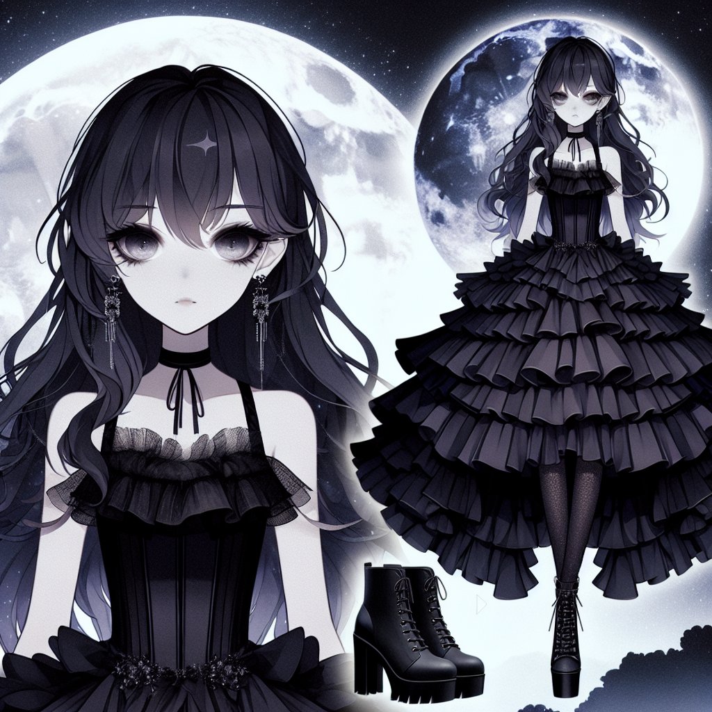 Anime Girl Demon: Anime girl drawn | Fanart