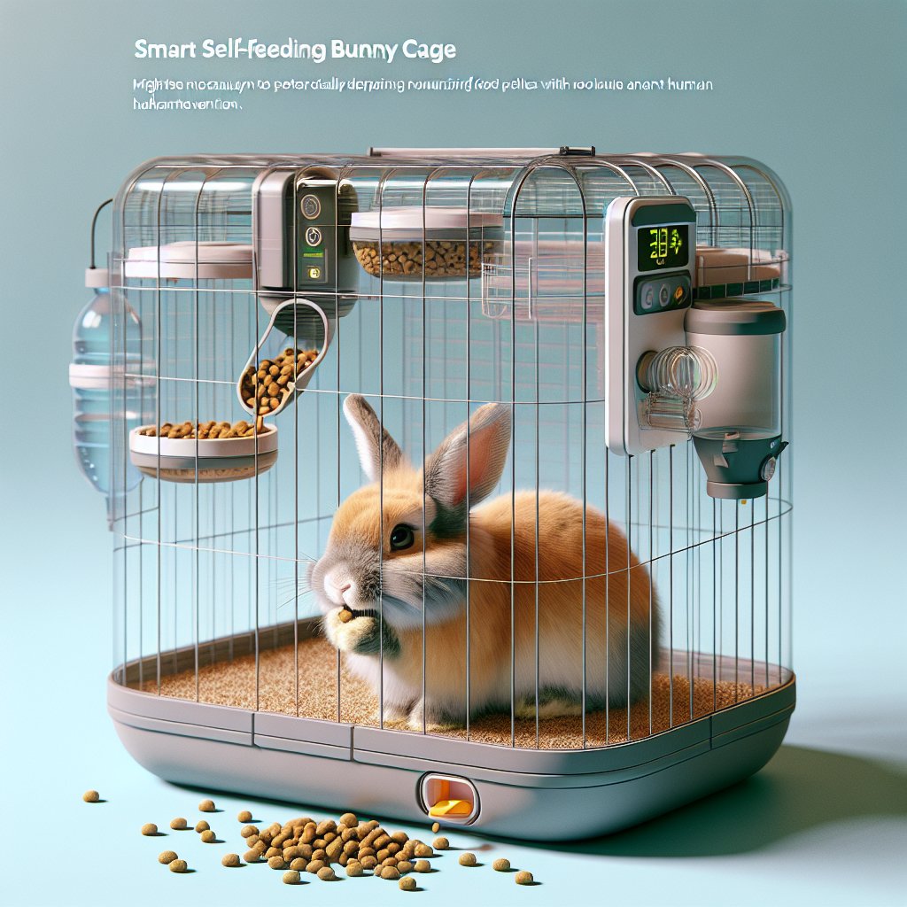 Smart self feeding bunny cage | Fanart