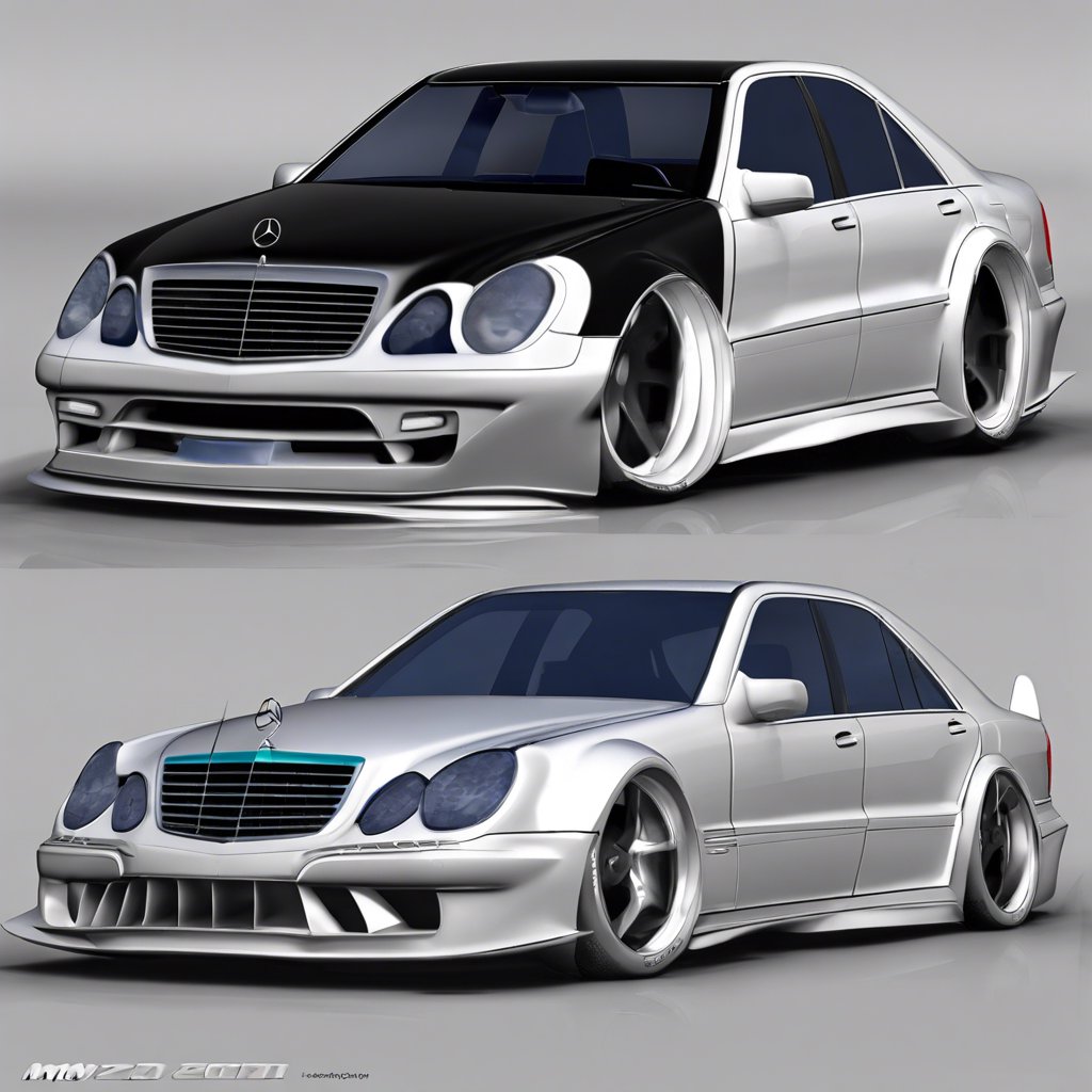 Mercedes w220 wide body Fanart