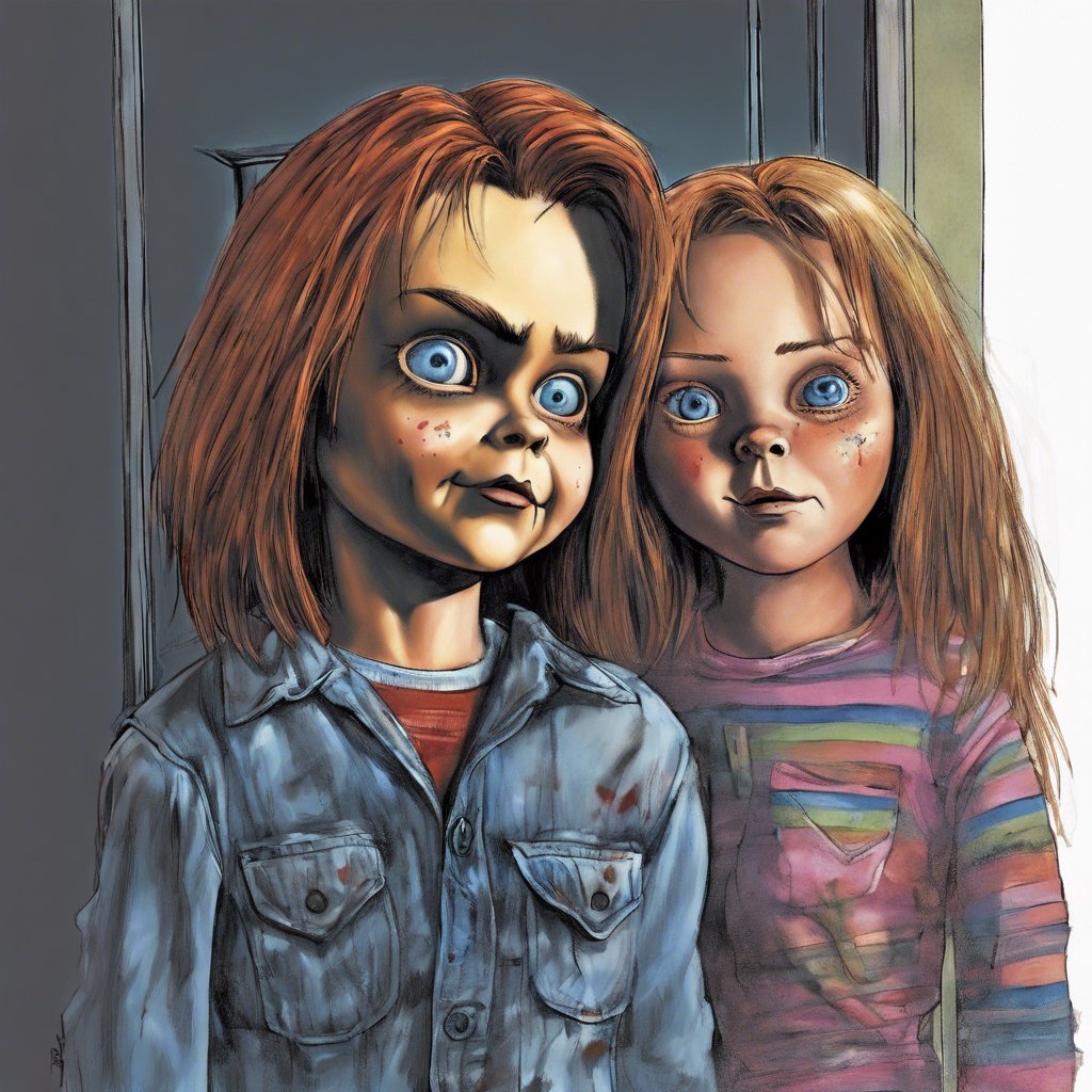 Chucky and Tiffany’s twin children Glen | Fanart