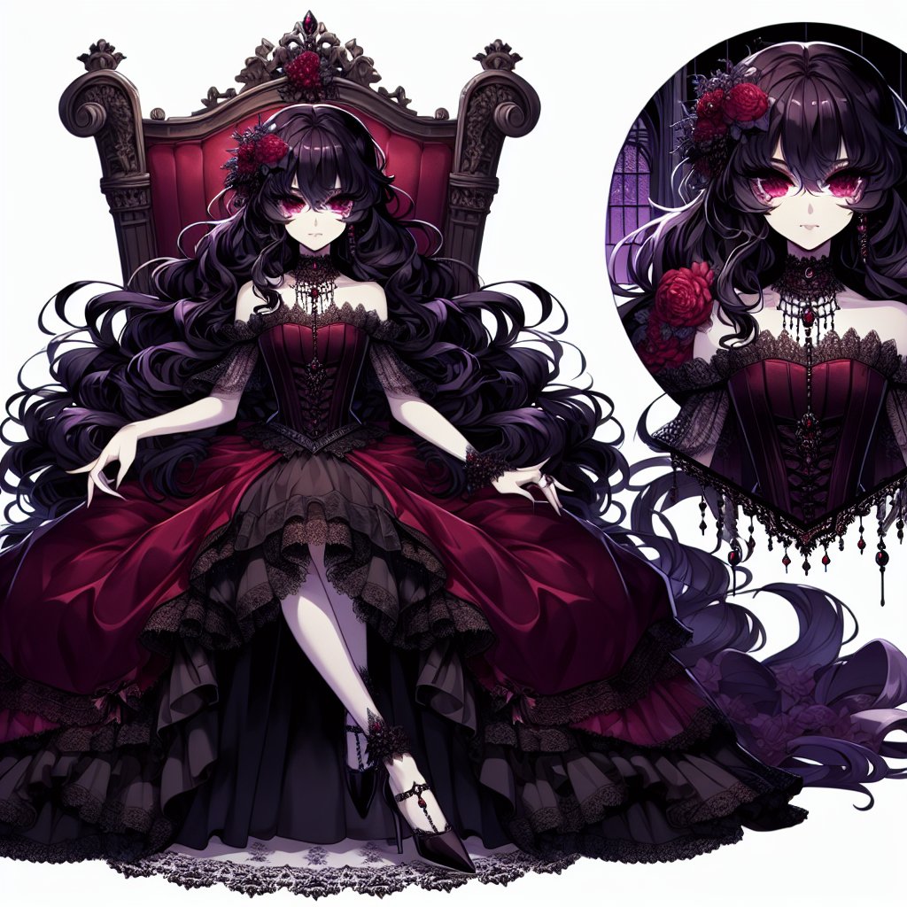Anime Girl Villains: Anime girl drawn Fanart
