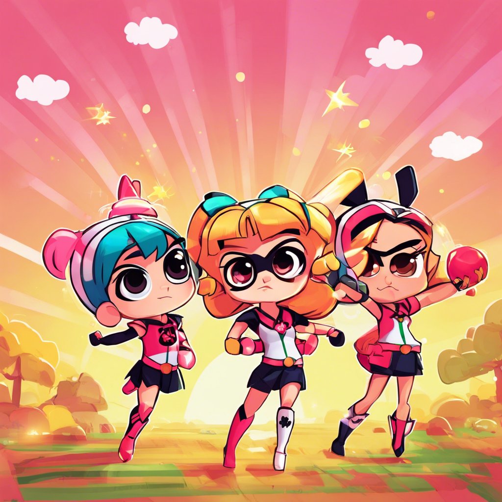 The Powerpuff Girls saving the day Fanart