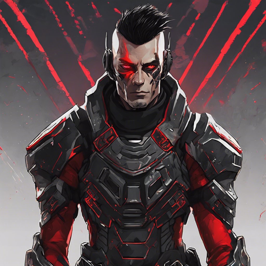 Alien, soldier, in black and red Fanart