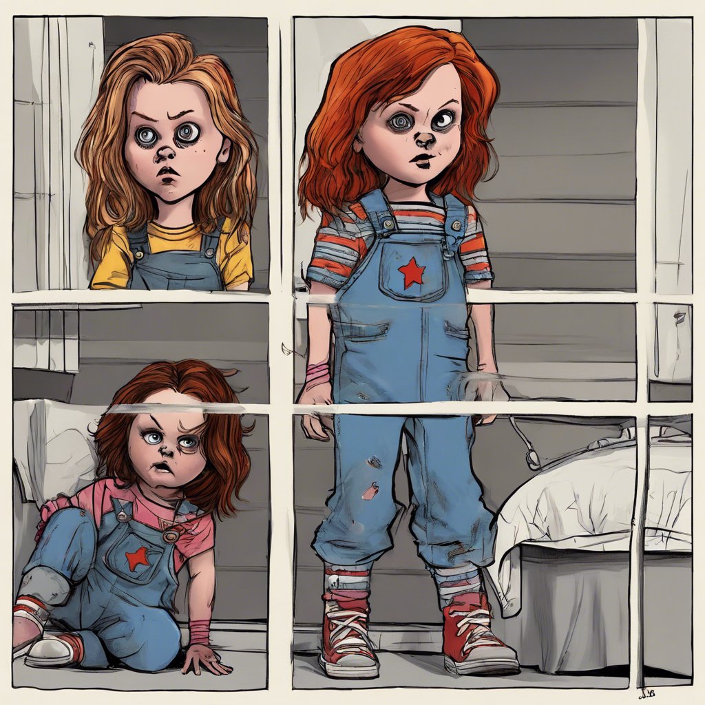 Chucky and Tiffany’s twin children Glen Fanart