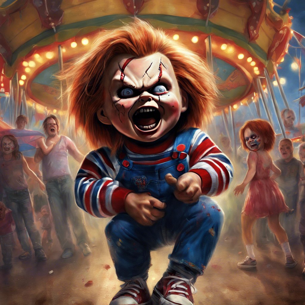 Chucky has makeup on him Chucky’s Fanart