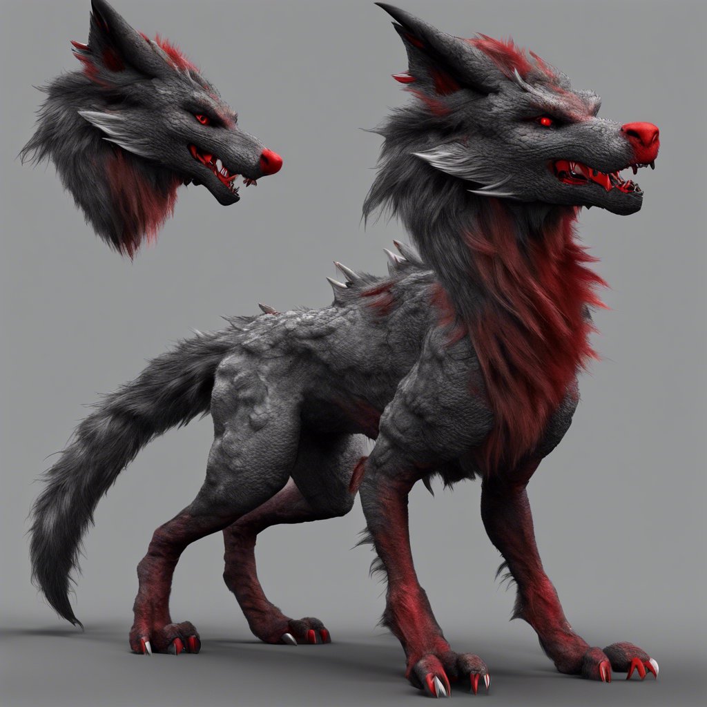 Create a dragon wolf hybrid, mostly | Fanart