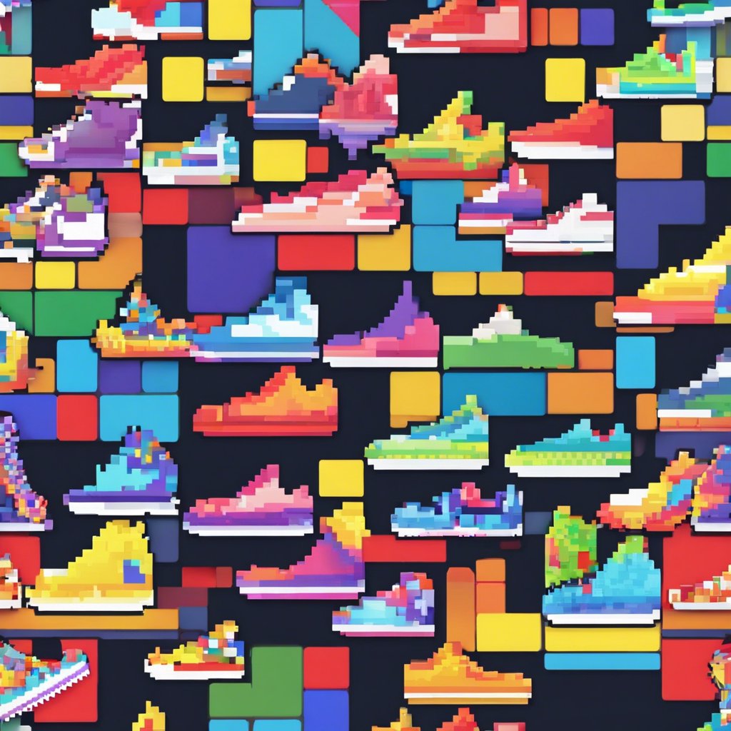Pixel Art Sneakers: Chunky, colorful designs | Fanart