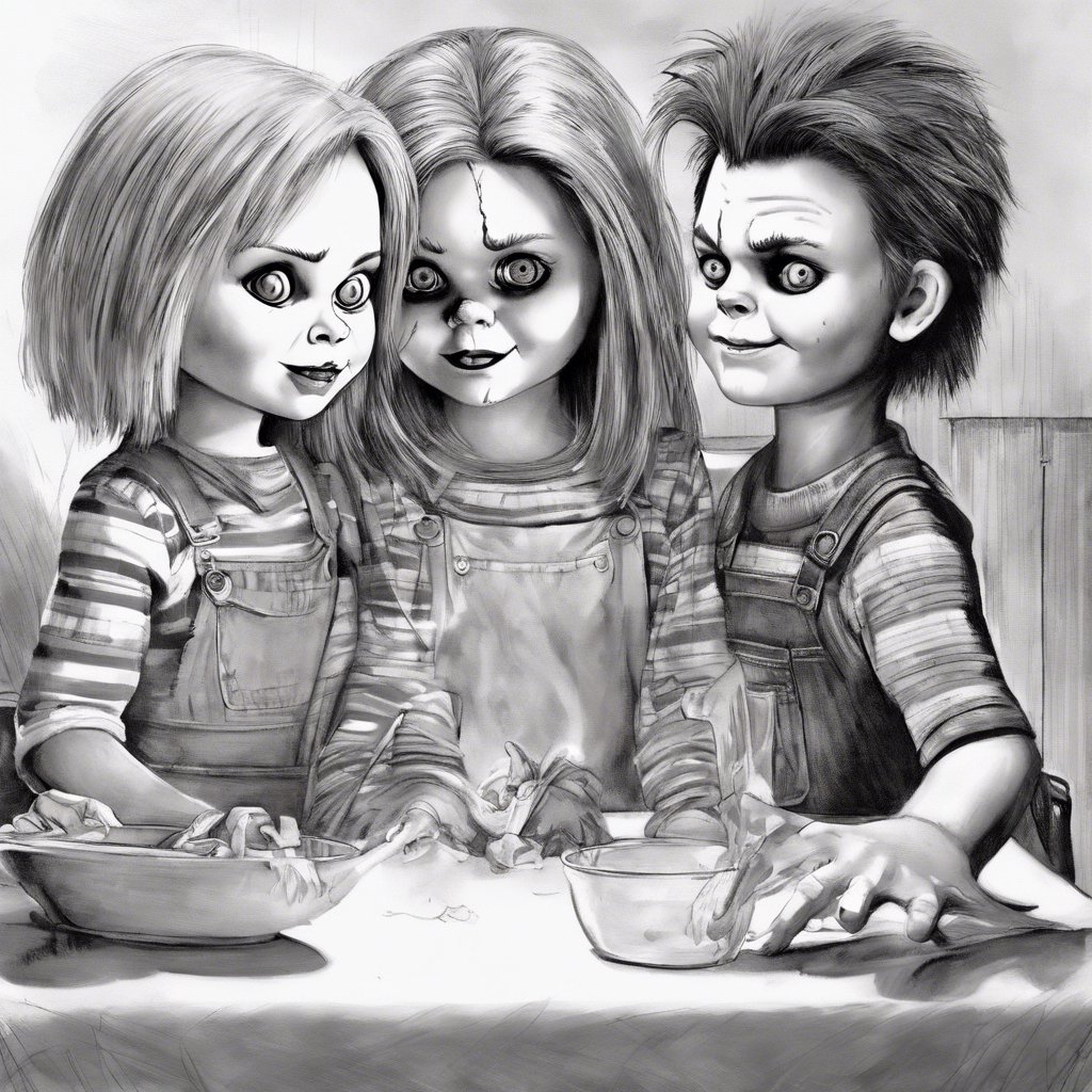 Chucky and Tiffany’s children Glen and | Fanart