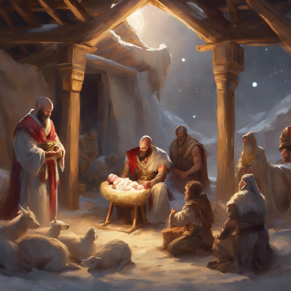 Kratos, a wiseman, from God of Fanart