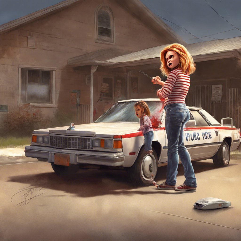 Chucky spanks his daughter Glenda for | Fanart