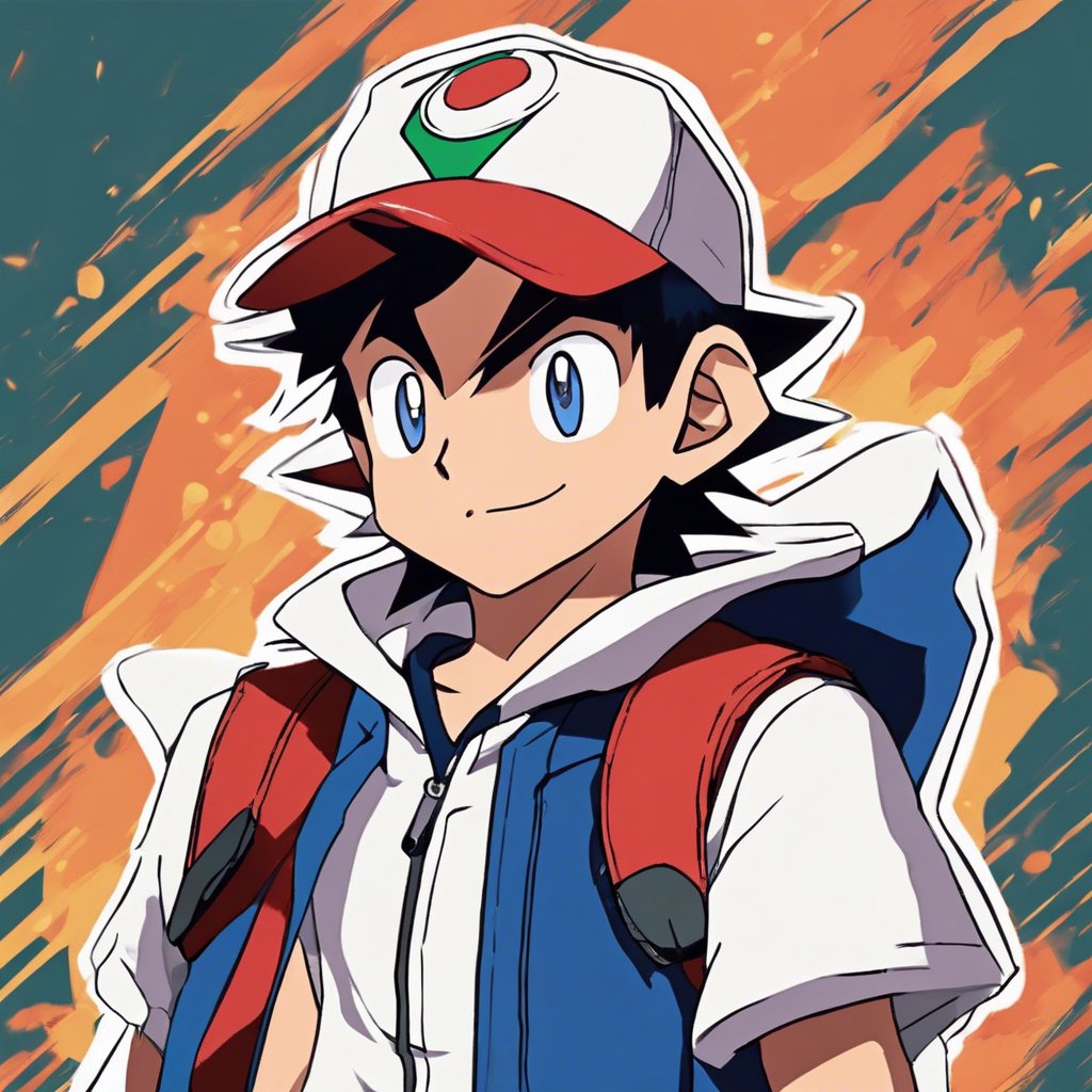 Ash Ketchum from Pokémon wearing Fanart