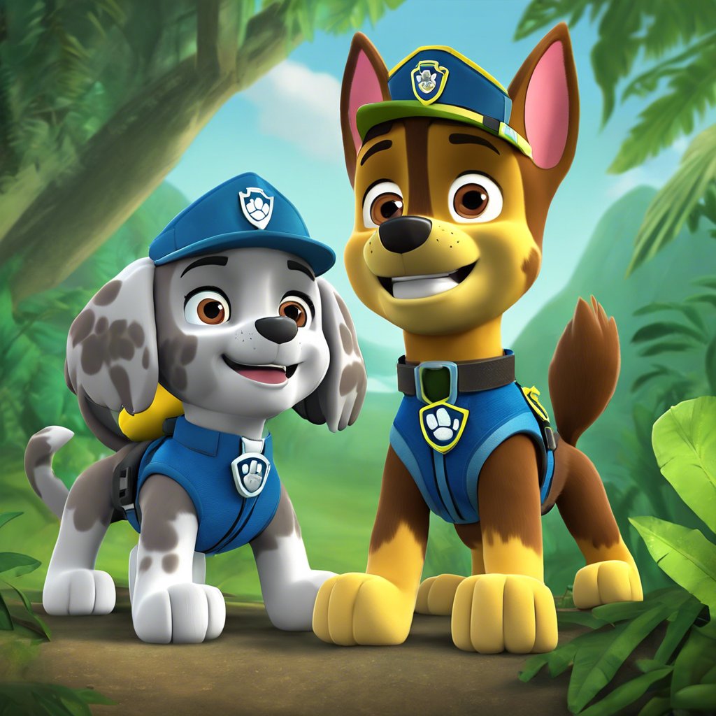 Paw patrol brandy and Mr whiskers | Fanart