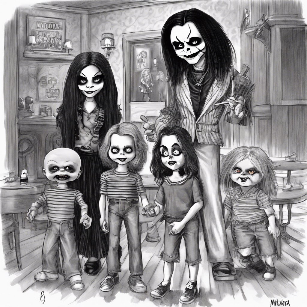 Chucky and Tiffany’s twin children Glen Fanart
