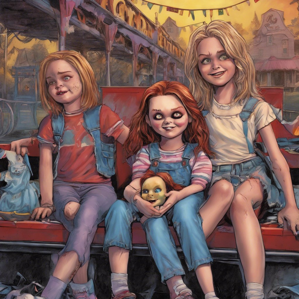 Chucky and Tiffany’s children Glen, Glenda, Fanart