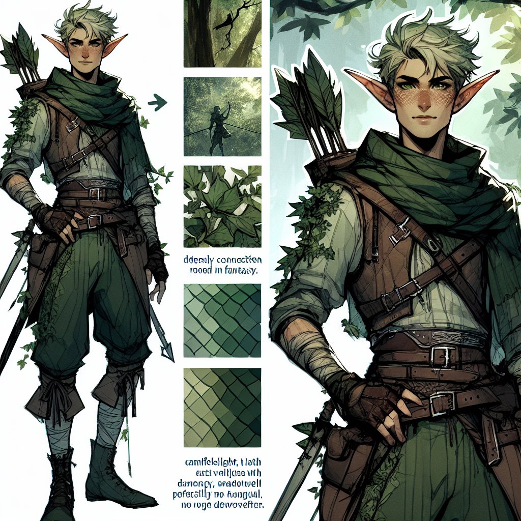 Woodland elf rogue | Fanart