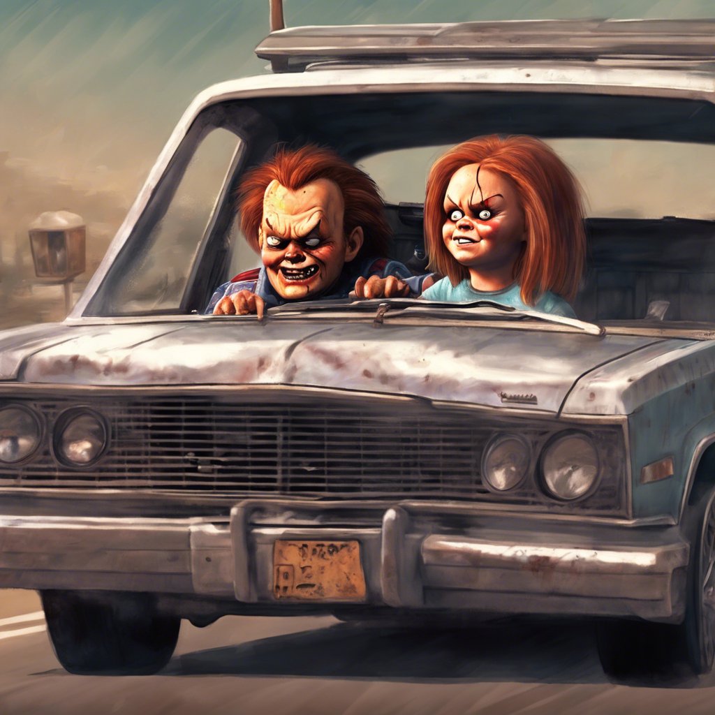 Chucky spanks his daughter Glenda for Fanart
