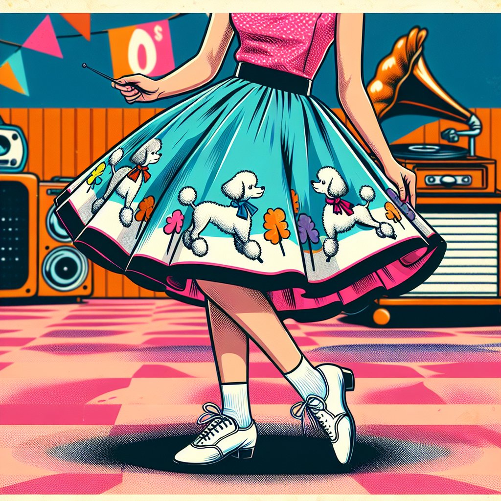 Retro 50s look with a poodle Fanart