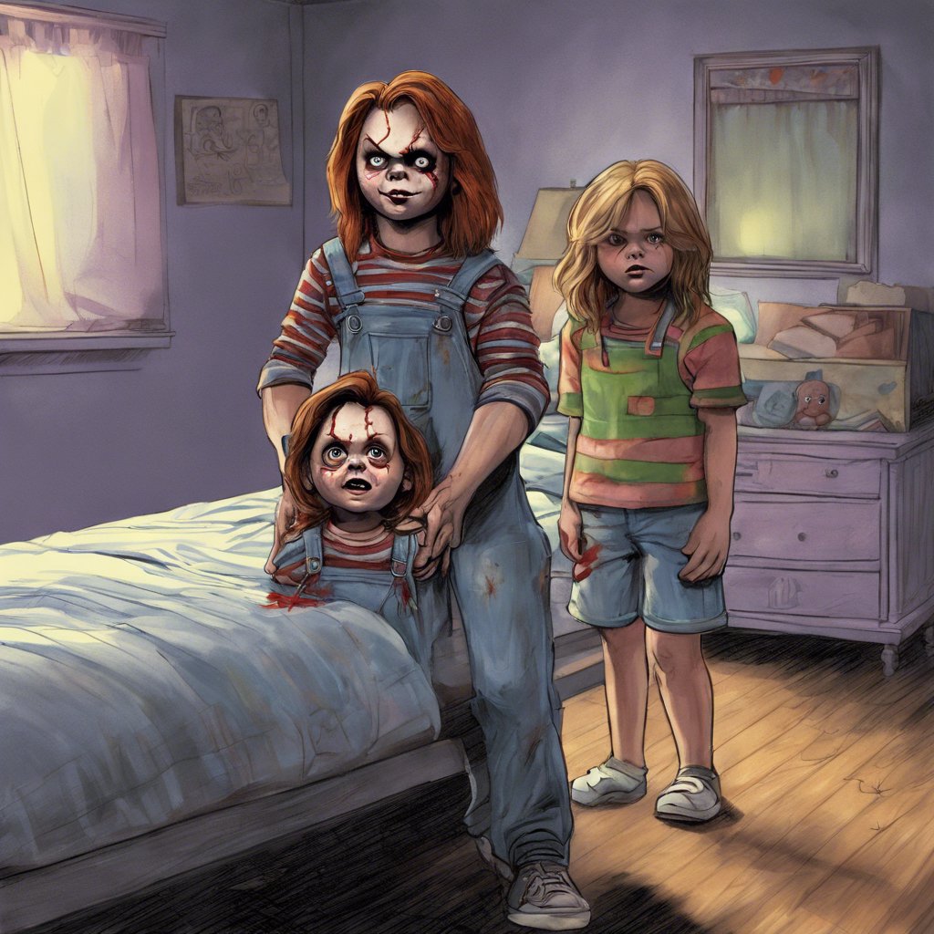Chucky and Tiffany’s twin children Glen | Fanart