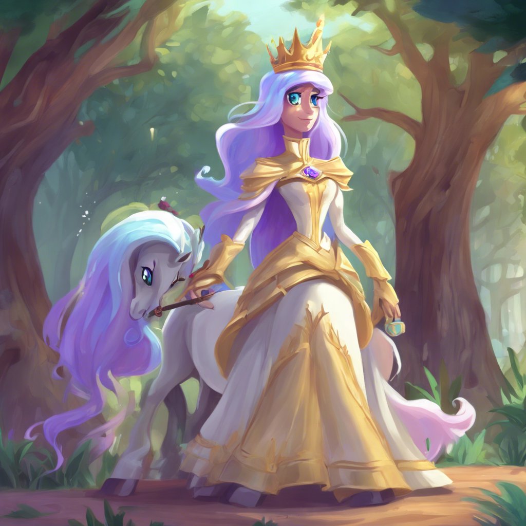 Princess Celestia got word that a Fanart