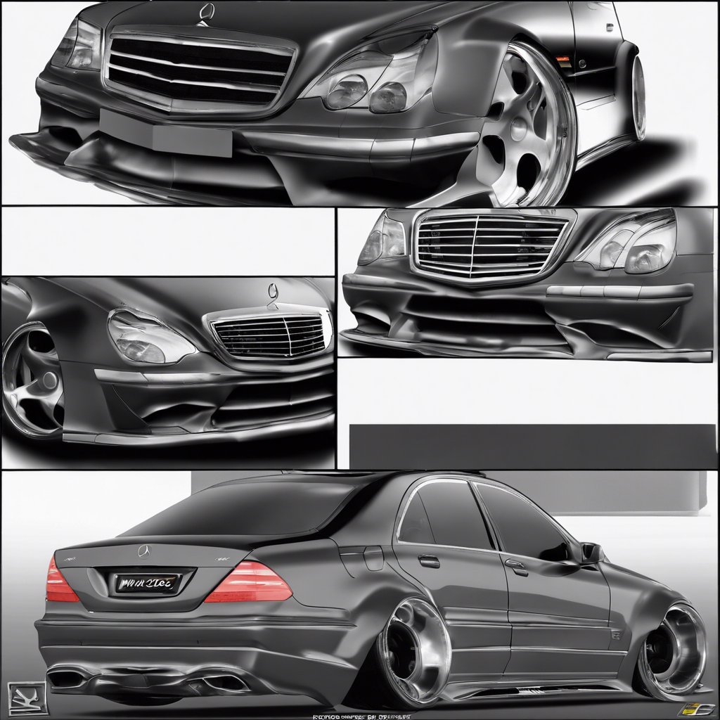 Mercedes w220 wide body Fanart