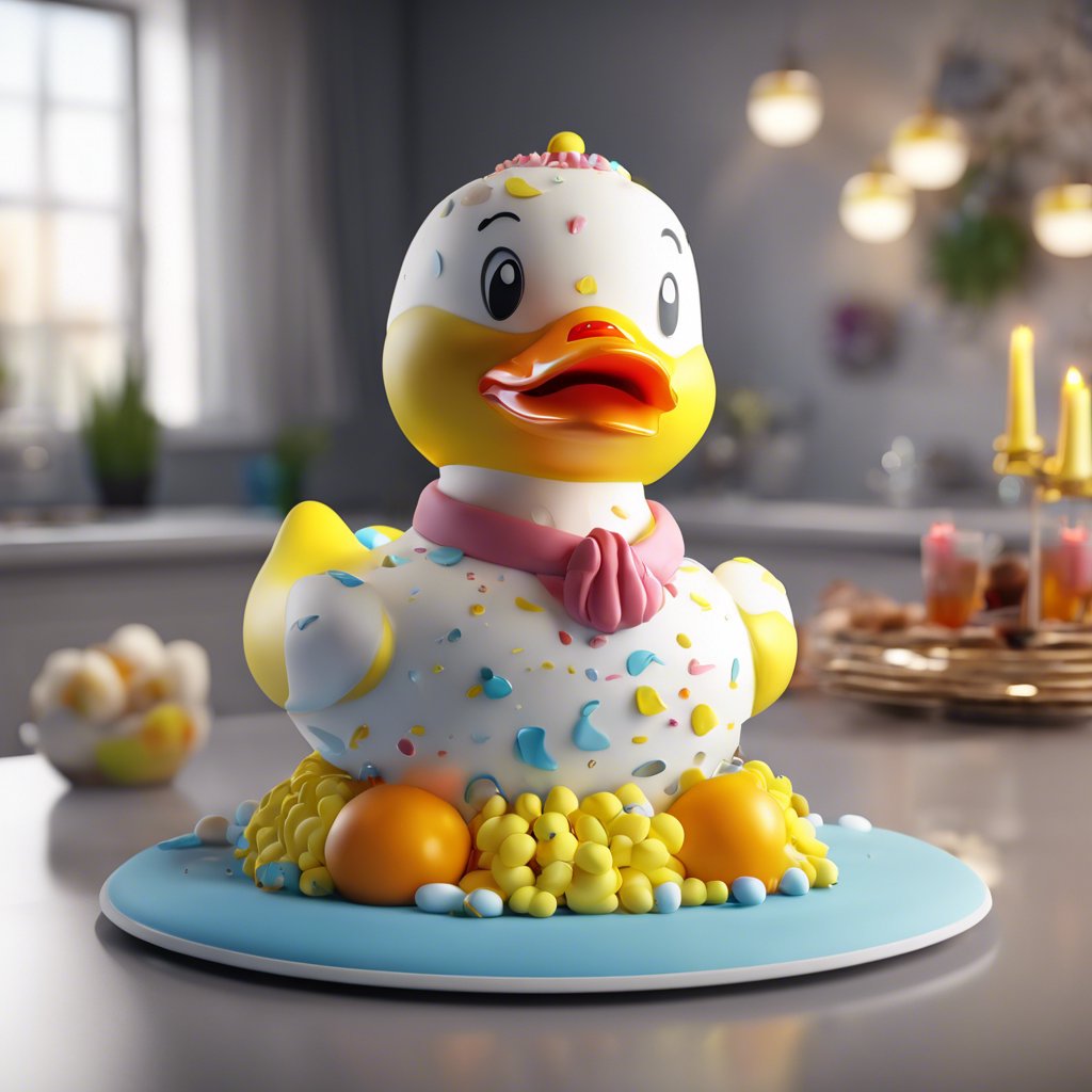 Rubber duck birthday cake | Fanart