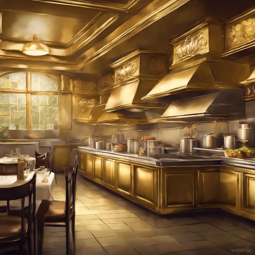 A gold restaurant kitchen Fanart