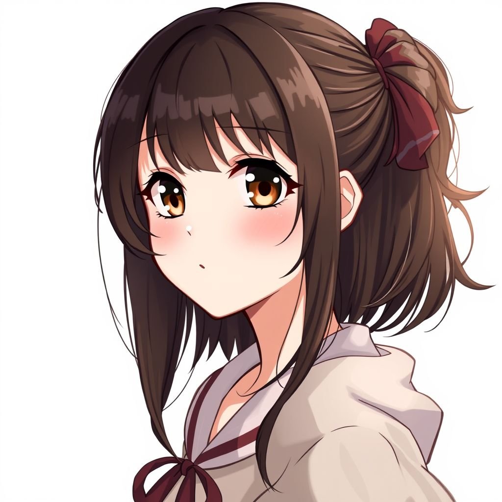 Explore Anime Girl Black Hair Red Eyes: Conceive An Anime Girl Drawn In ...